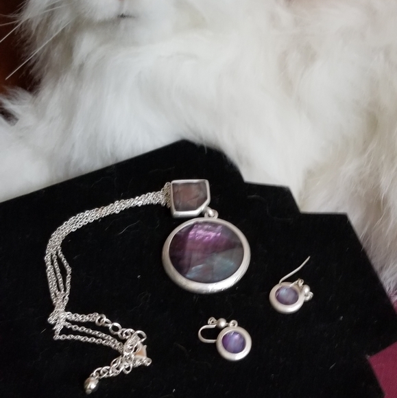 Mixit | Jewelry | Mixit 3 Pc Set Of Silver Acrylic Mother Of Pearl ...